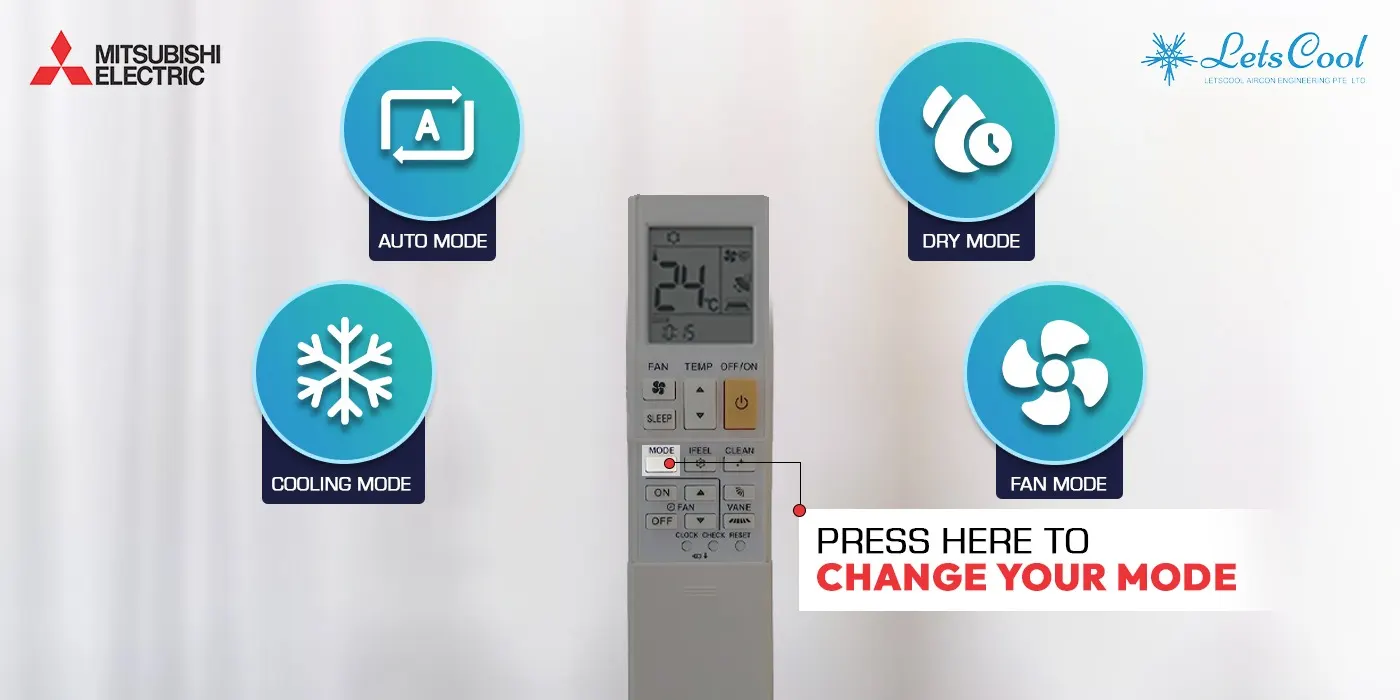 How to use Mitsubishi Aircon Remote control - Full Guide , SG