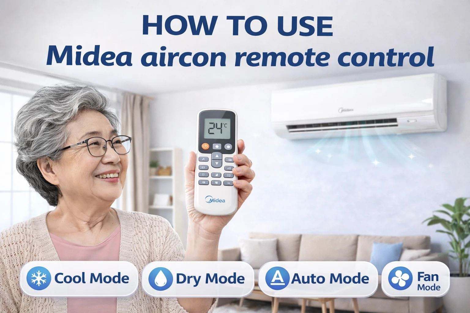 How to Use Midea Aircon Remote Control – Complete Guide